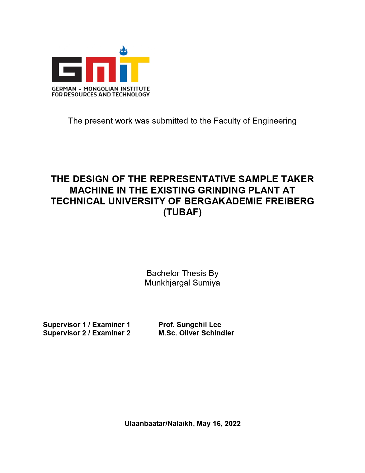 ESAN -The design of the representative sample taker machine in the ...