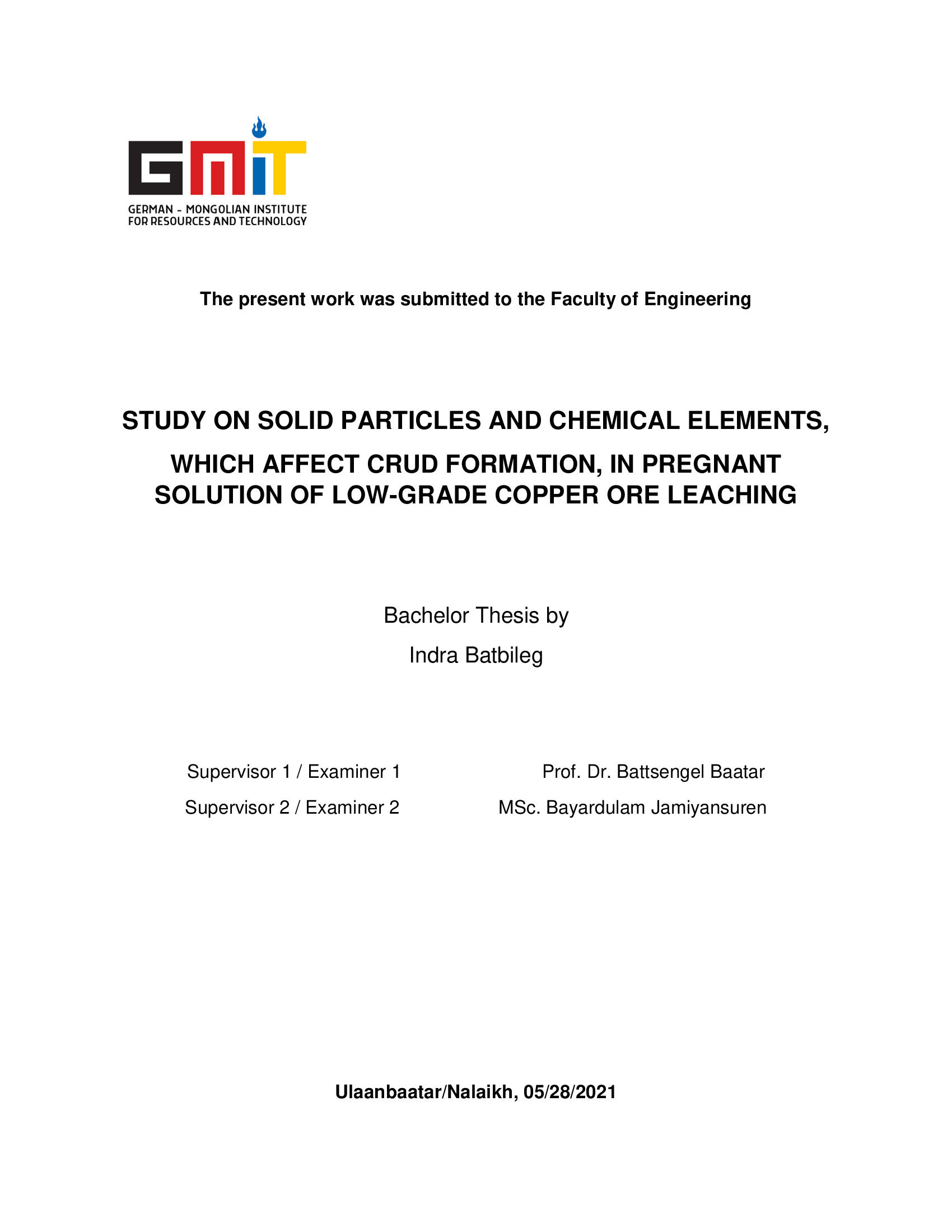 ESAN -STUDY ON SOLID PARTICLES AND CHEMICAL ELEMENTS, WHICH AFFECT CRUD ...